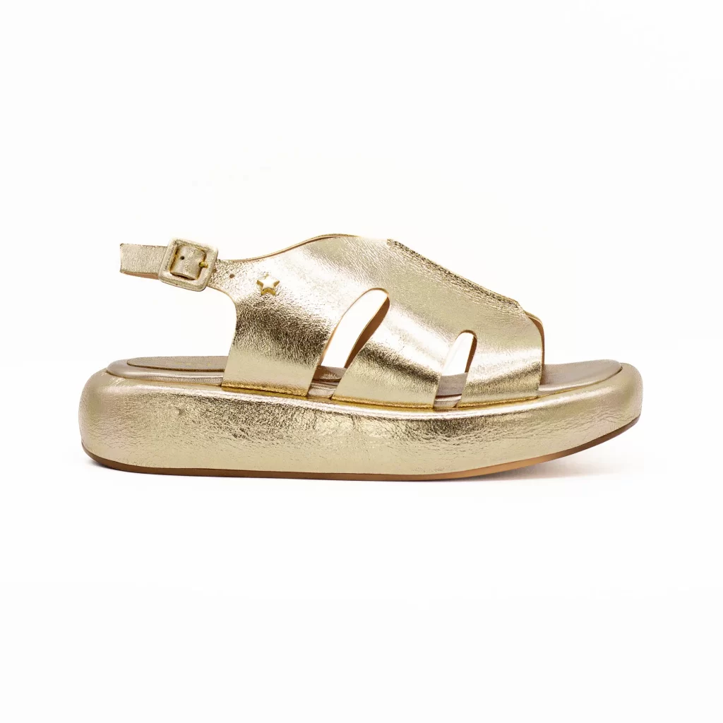 Sandália Cubanas Dora 100 Dourado | Dogma Shoes