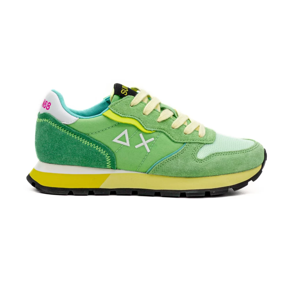 Sapatilha Sun68 Ally Color Explosion Verde | Dogma Shoes