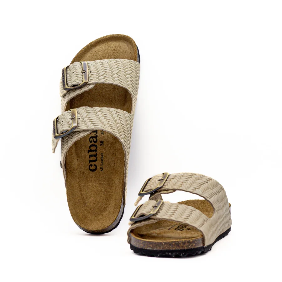 Chinelo Cubanas Amalia 610 Bege | Dogma Shoes
